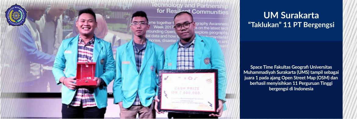 Mahasiswa Geografi UMS Juara di Ajang University Battle Mapping 2017